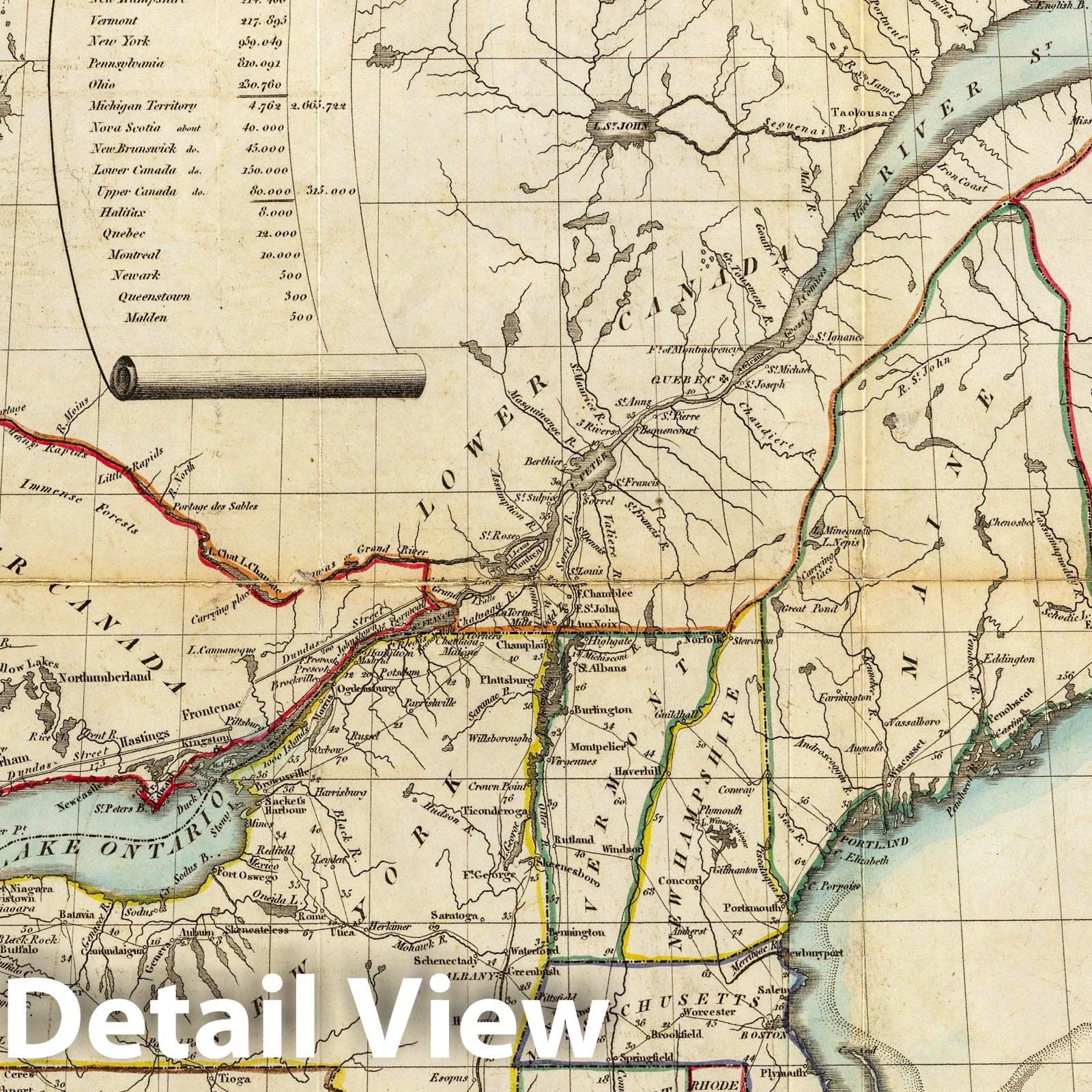 Historic Map : National Atlas - 1815 Map of the Seat of War in North A ...