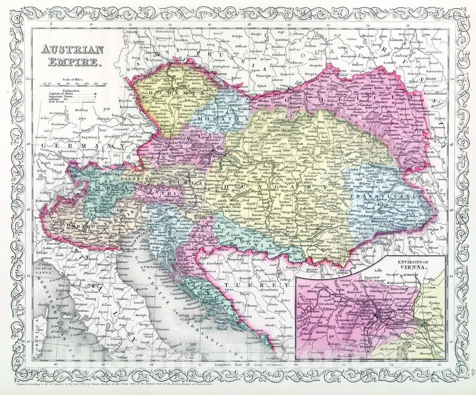 Austrian Empire Map 1800