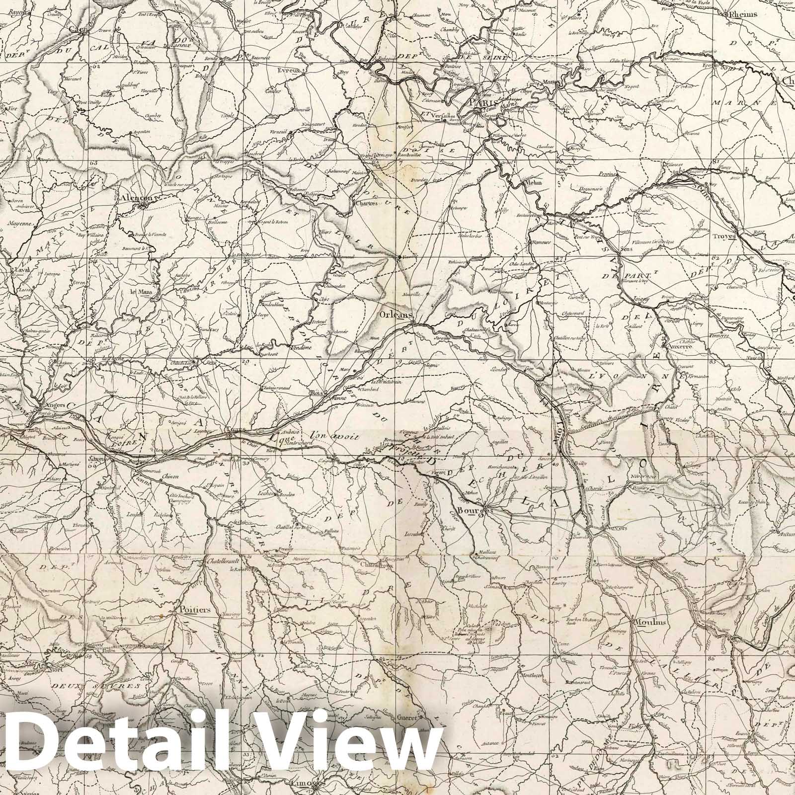 Historic Map : France, , Europe 1816 Composite: No. 1-2: Tableau geogr ...