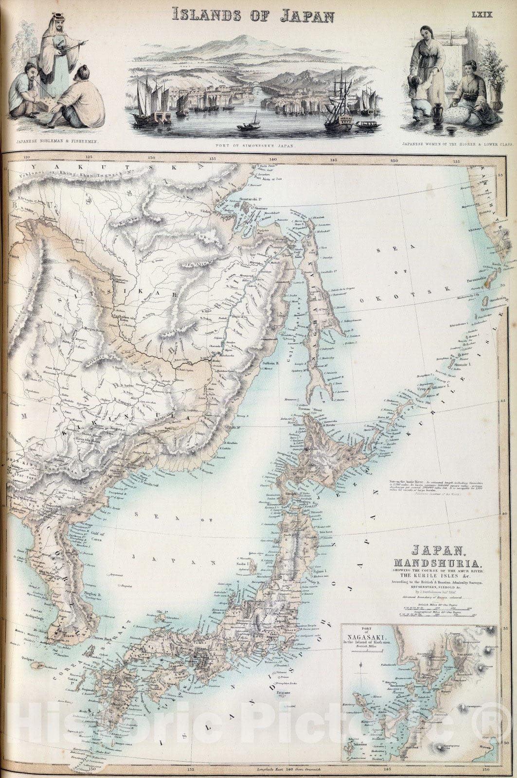 Historic Map : 1872 Islands of Japan. - Vintage Wall Art – Historic ...