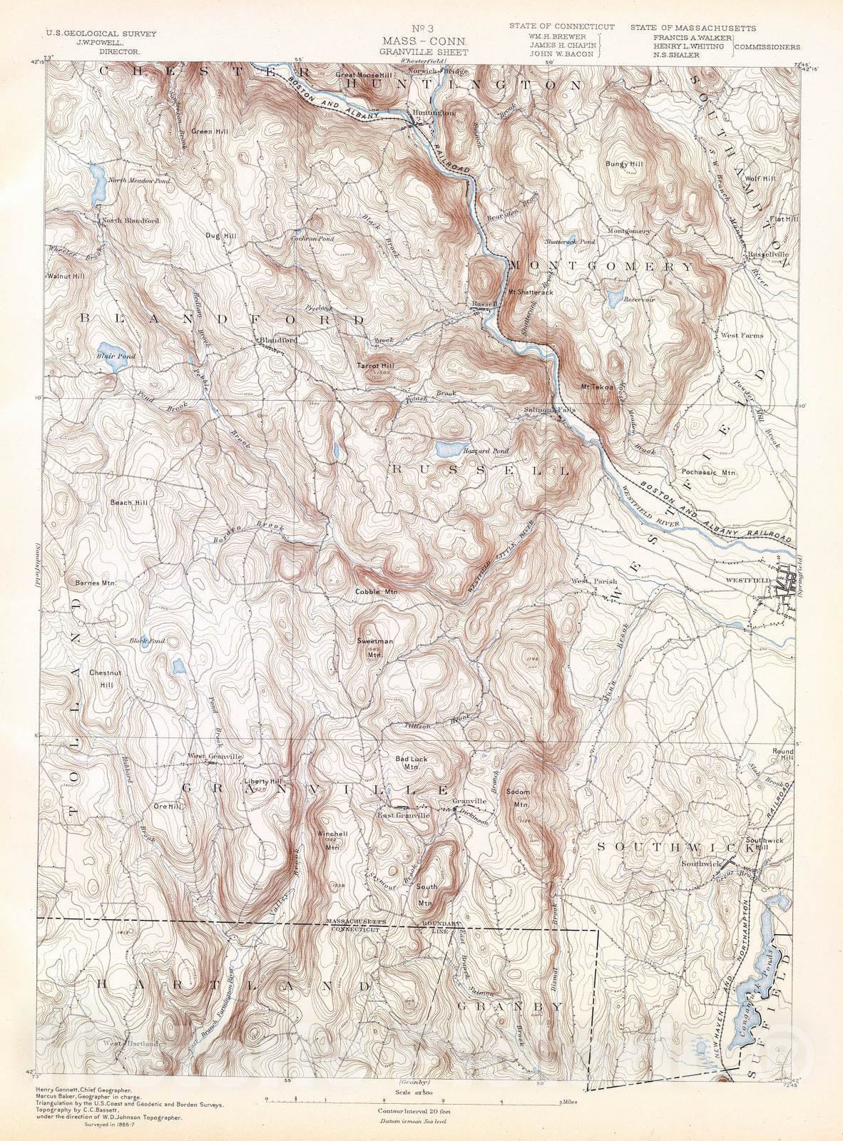 Historic Map : 1893 3. Granville sheet. - Vintage Wall Art - Historic ...