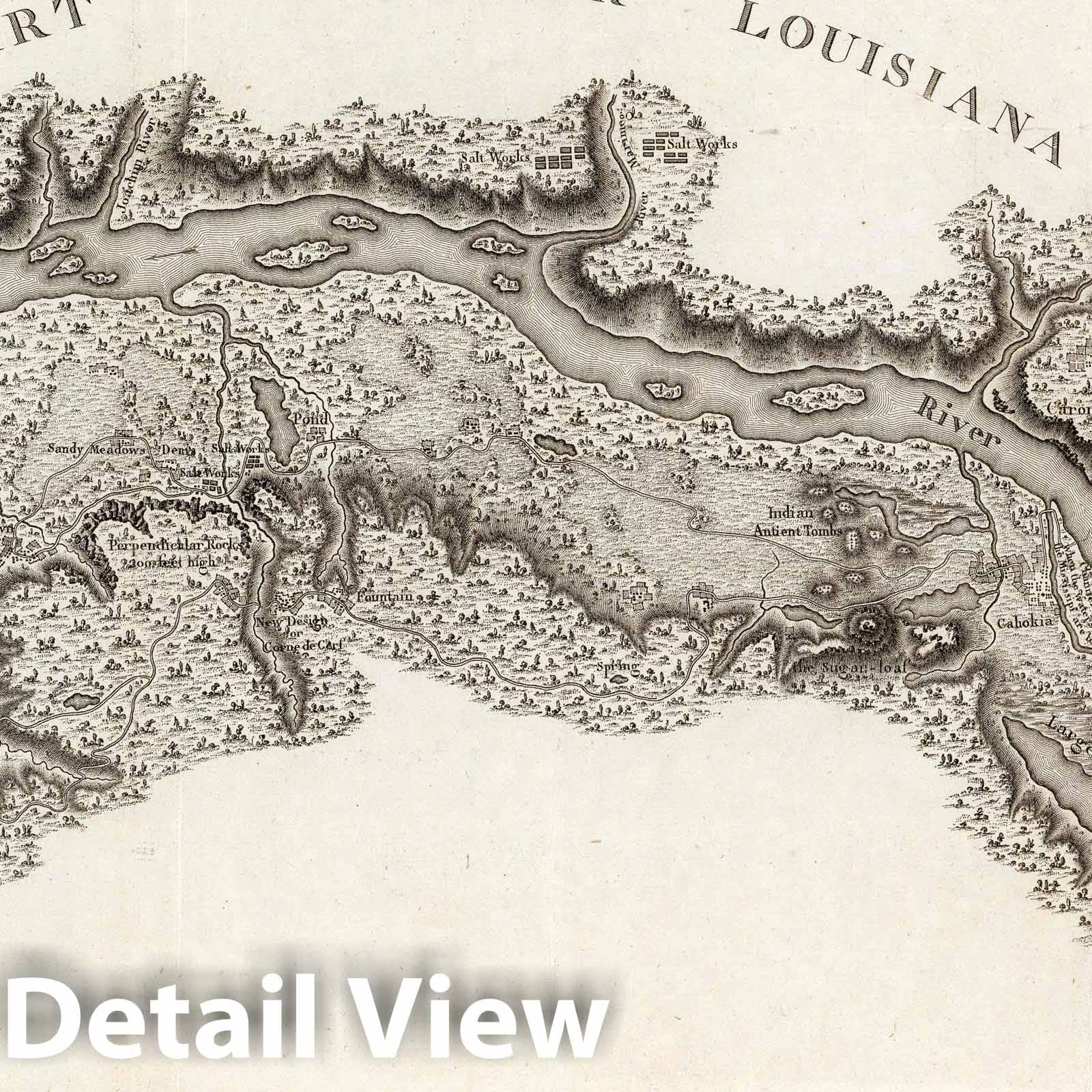 Historic Map : National Atlas - 1796 Map of the Country Of The Illinoi ...
