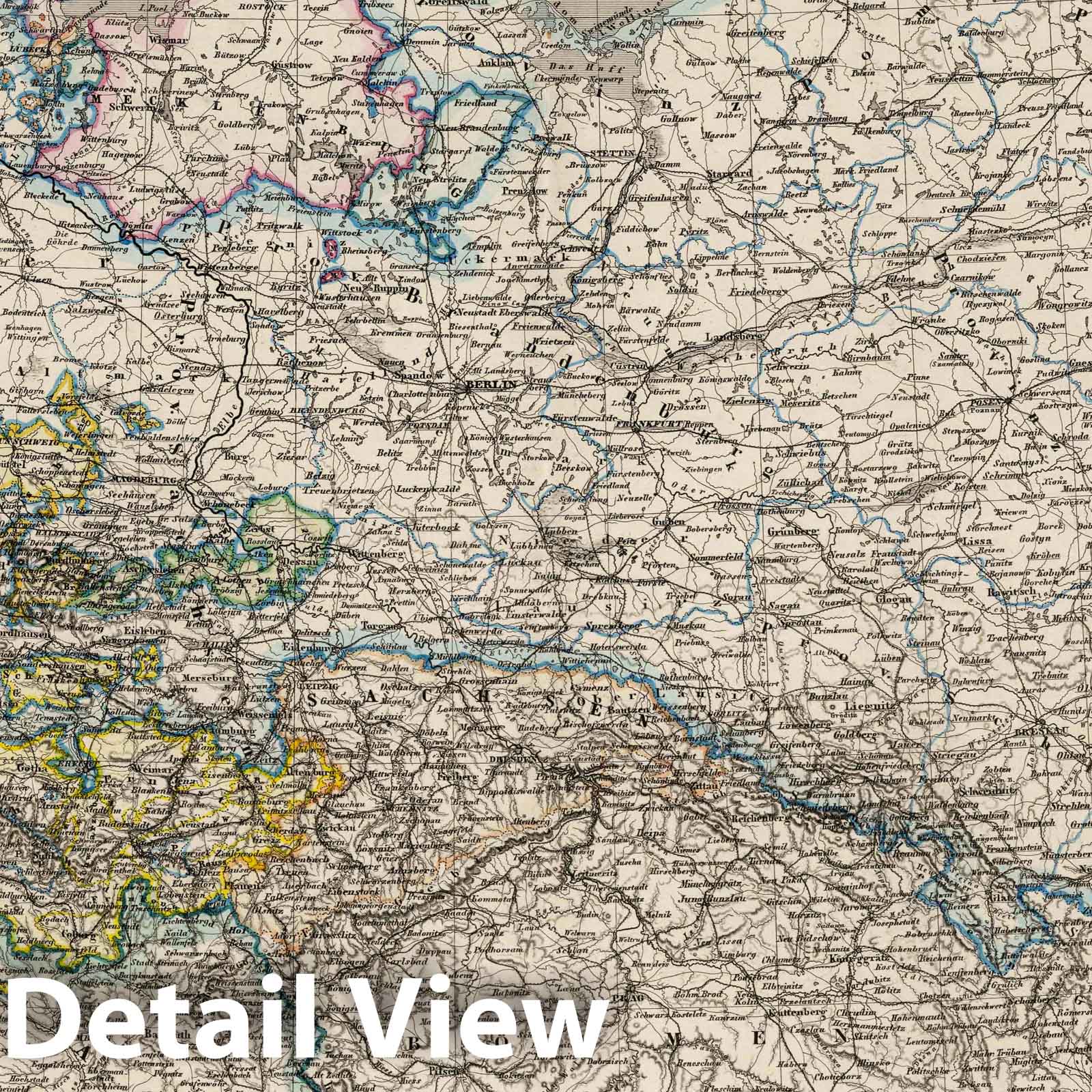 Historic Map : 1875 Prussian State and the German Empire. - Vintage Wa ...