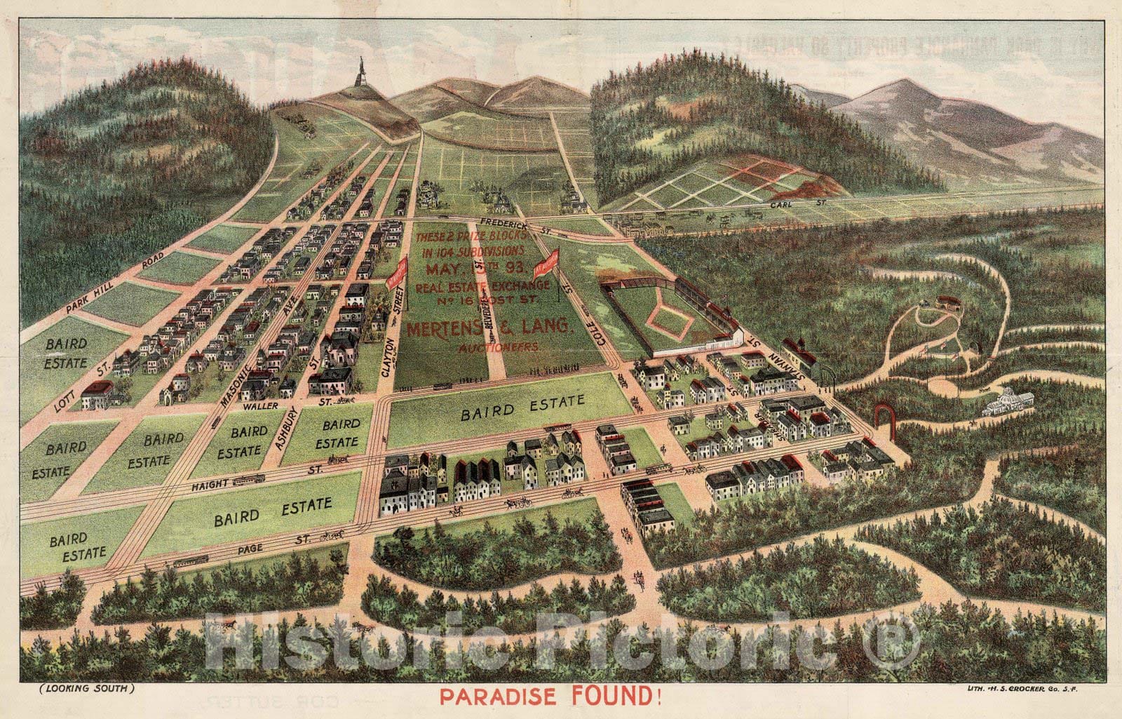 Historic Map : Broadside - 1893 Paradise Found! - Vintage Wall Art ...