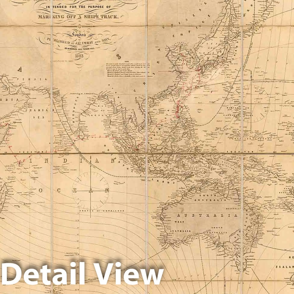 Historic Map : Case Map - 1889 An Outline Chart of the World - Vintage ...
