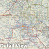 Historic Map : National Atlas - 1956 Shell Highway Map of Arizona. - V ...