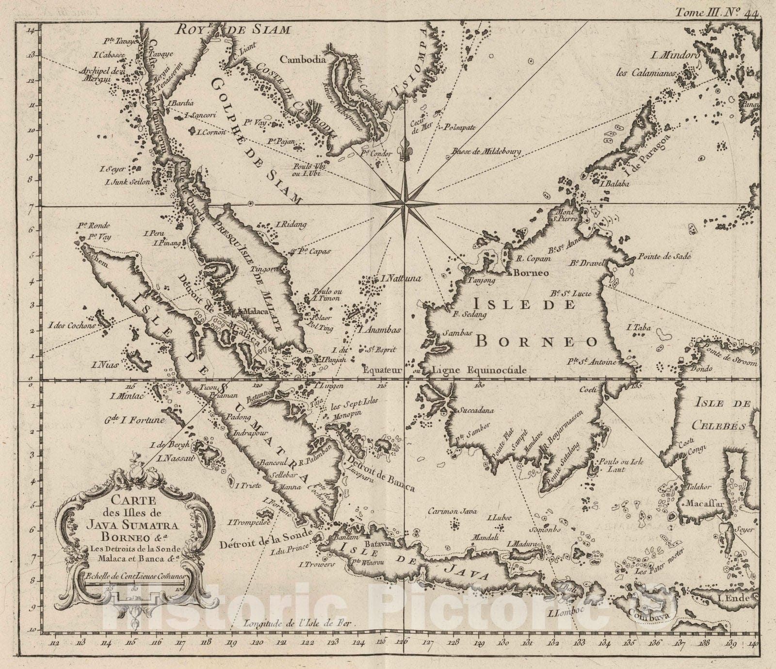 Historic Map : Malaya; Indonesia; Borneo, Java (Indonesia) 1764 Carte ...
