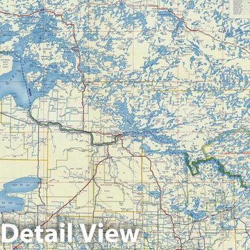 Historic Map : National Atlas - 1956 Shell Highway Map of Minnesota (s ...