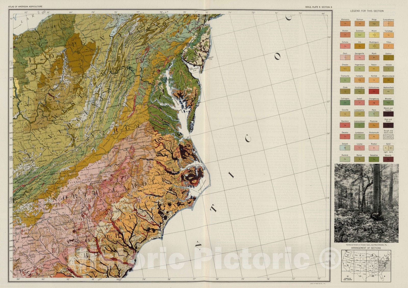 Historic Map : National Atlas - 1931 Soil Map of the United States, Se ...