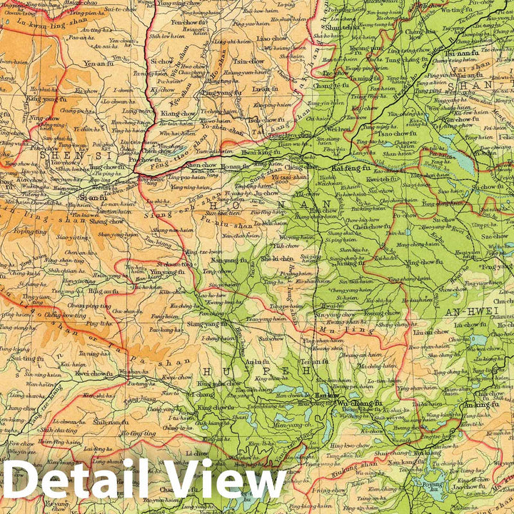 Historic Map : 1922 China. - Vintage Wall Art – Historic Pictoric