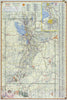 Historic Map : National Atlas - 1950 Shell Highway Map of Utah. - Vint ...