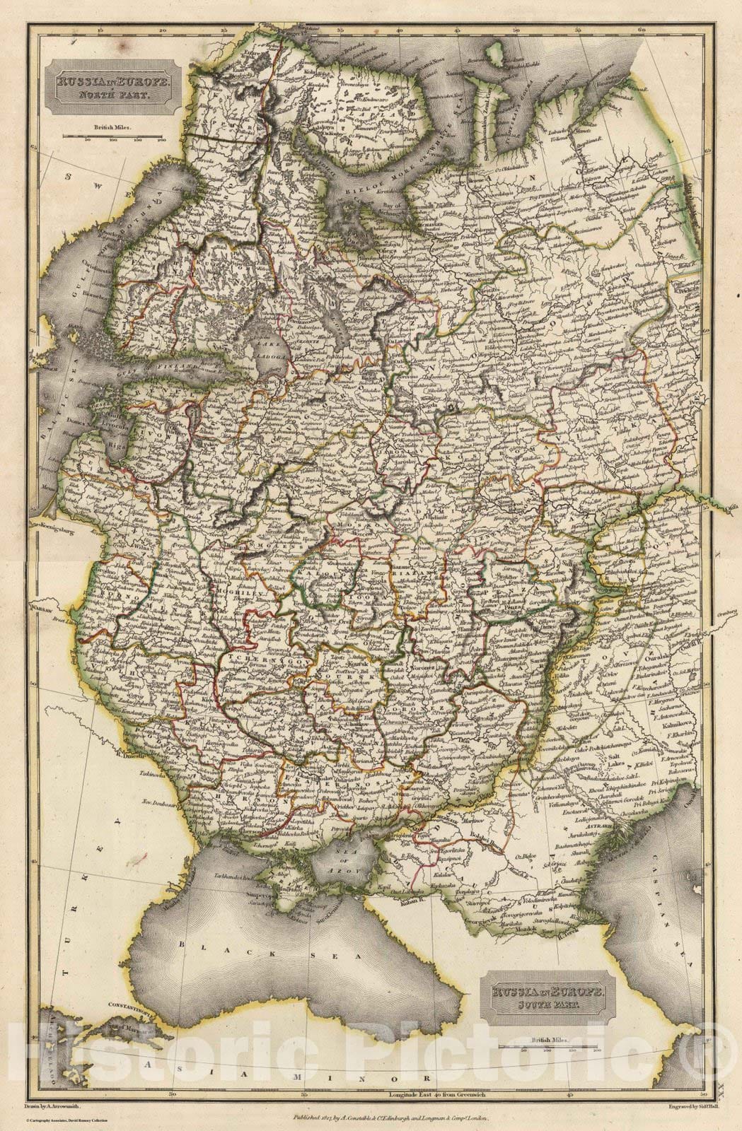 Historic Map : 1817 Composite: Russia in Europe - Vintage Wall Art ...