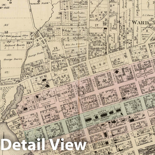 Historic Map : 1880 Map of the City of Charlottetown, P.E.I. - Vintage ...