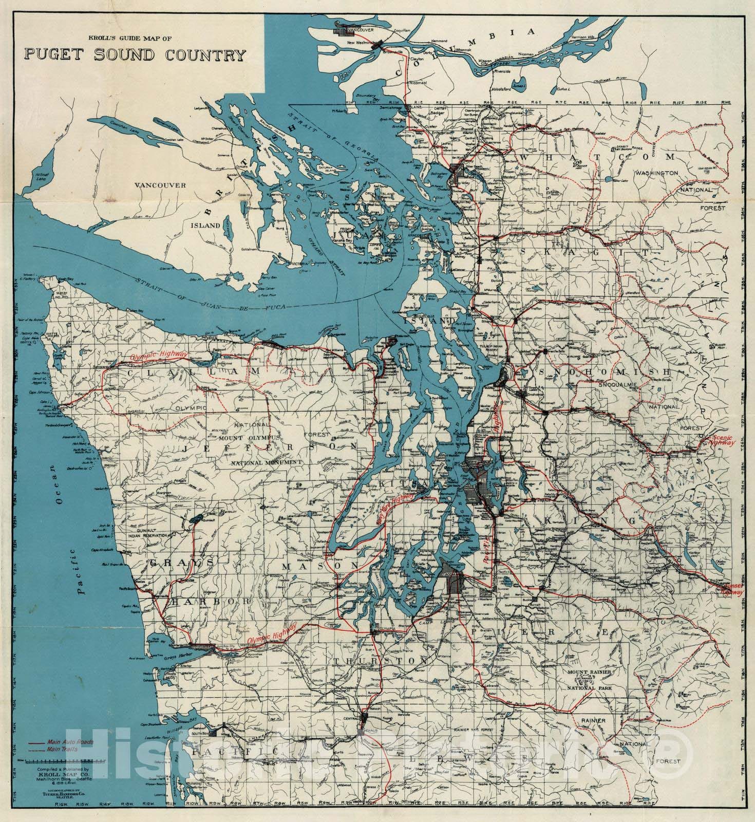Puget Sound World Map