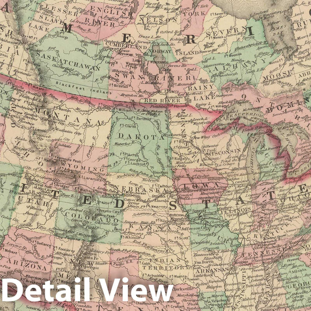 Historic Map : 1886 North America. v2 - Vintage Wall Art – Historic ...