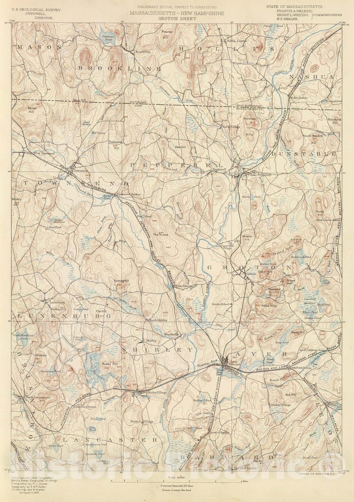 Historic Map : 1890 22. Groton sheet. - Vintage Wall Art – Historic ...