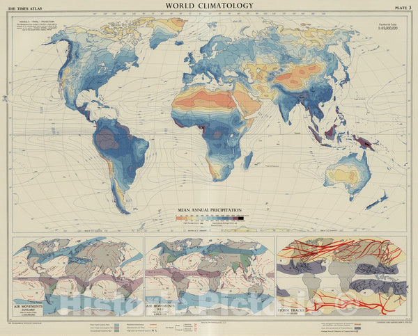 Historic Map : 1958 World Climatology. Plate 3, v.1 - Vintage Wall Art ...