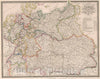 Historic Wall Map : 1864 Germany the Empire of Austria and the Kingdom ...