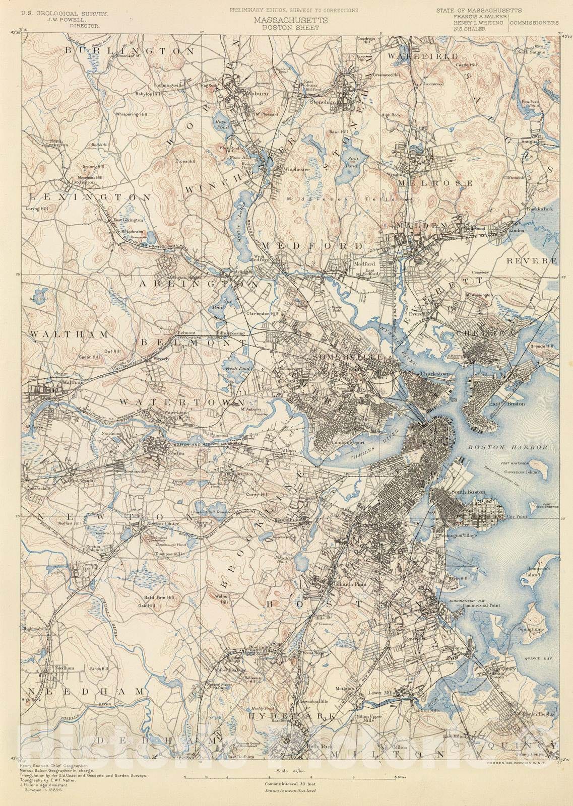 Historic Map : 1890 31. Boston sheet. - Vintage Wall Art - Historic ...