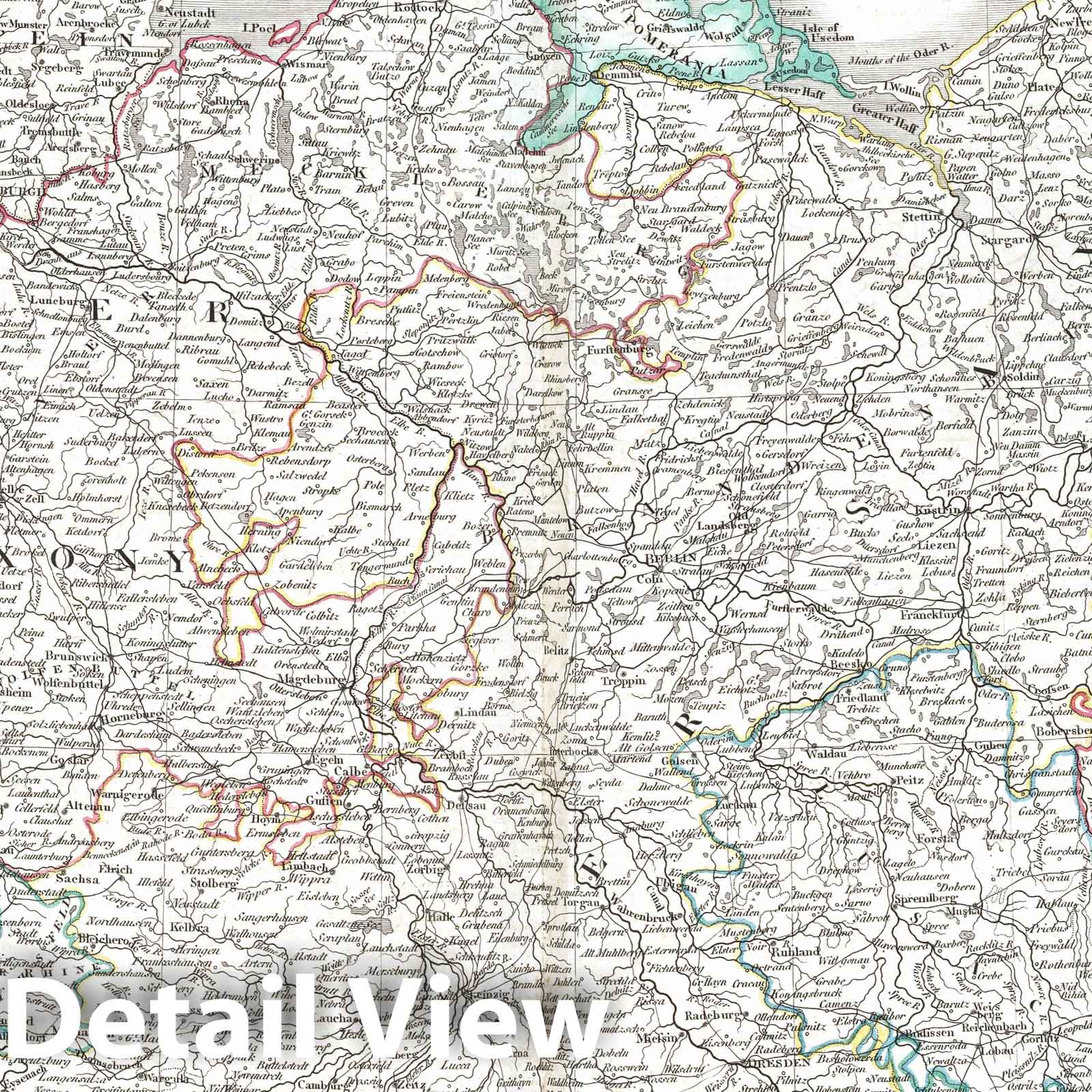 Historic Map : 1808 Northern Part of Germany. - Vintage Wall Art ...