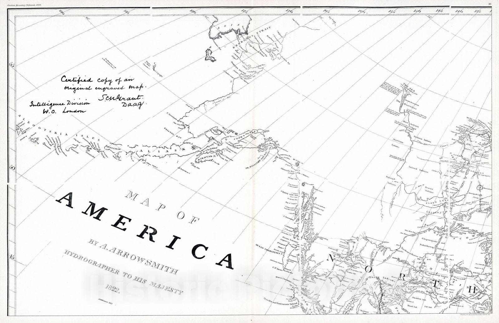 Historic Map : 1823 Arrowsmith's America (portion). - Vintage Wall Art ...