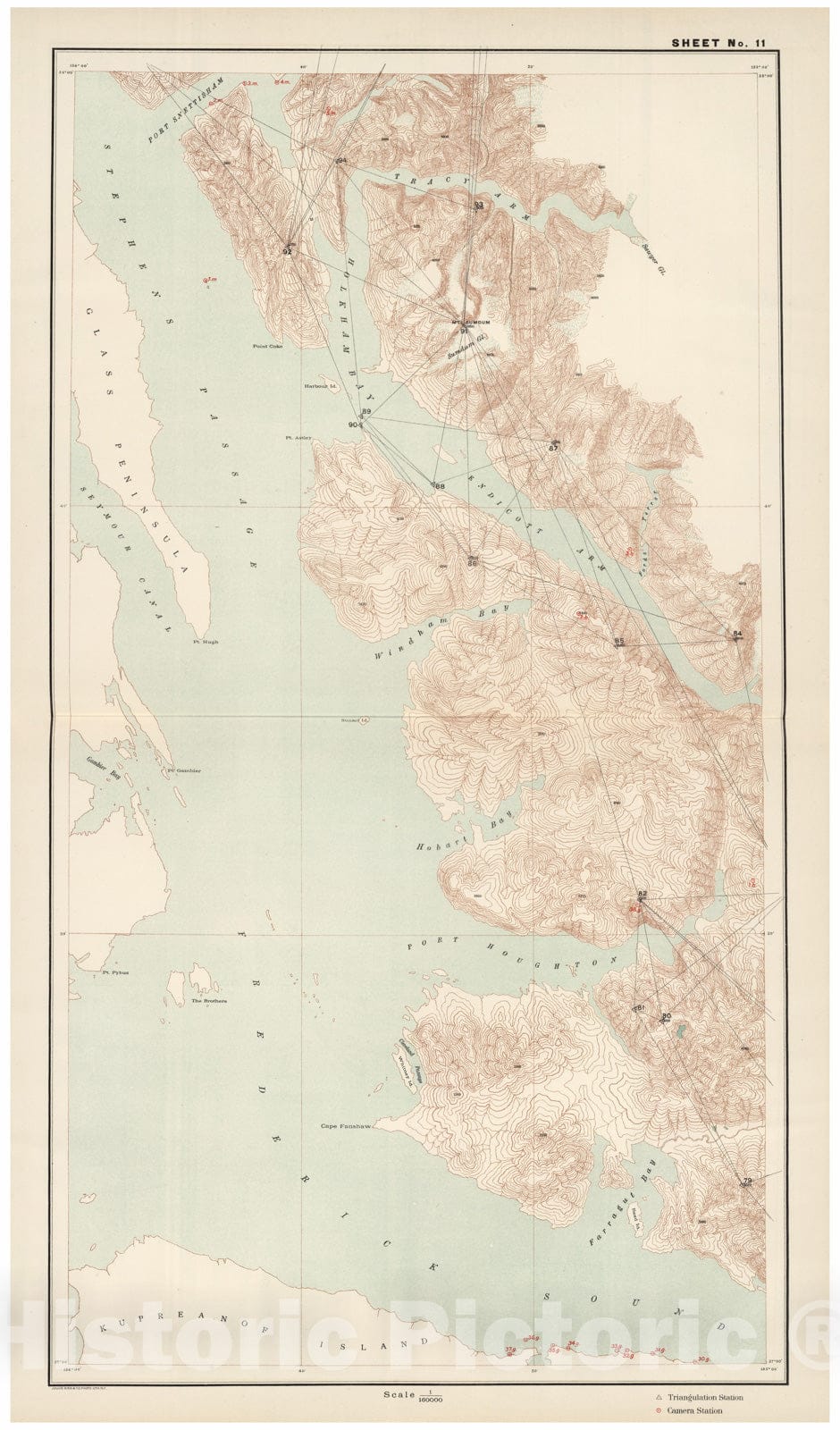 Historic Map - Atlas - 1904 Sheet No. 11. (Stephens Passage, Frederick ...