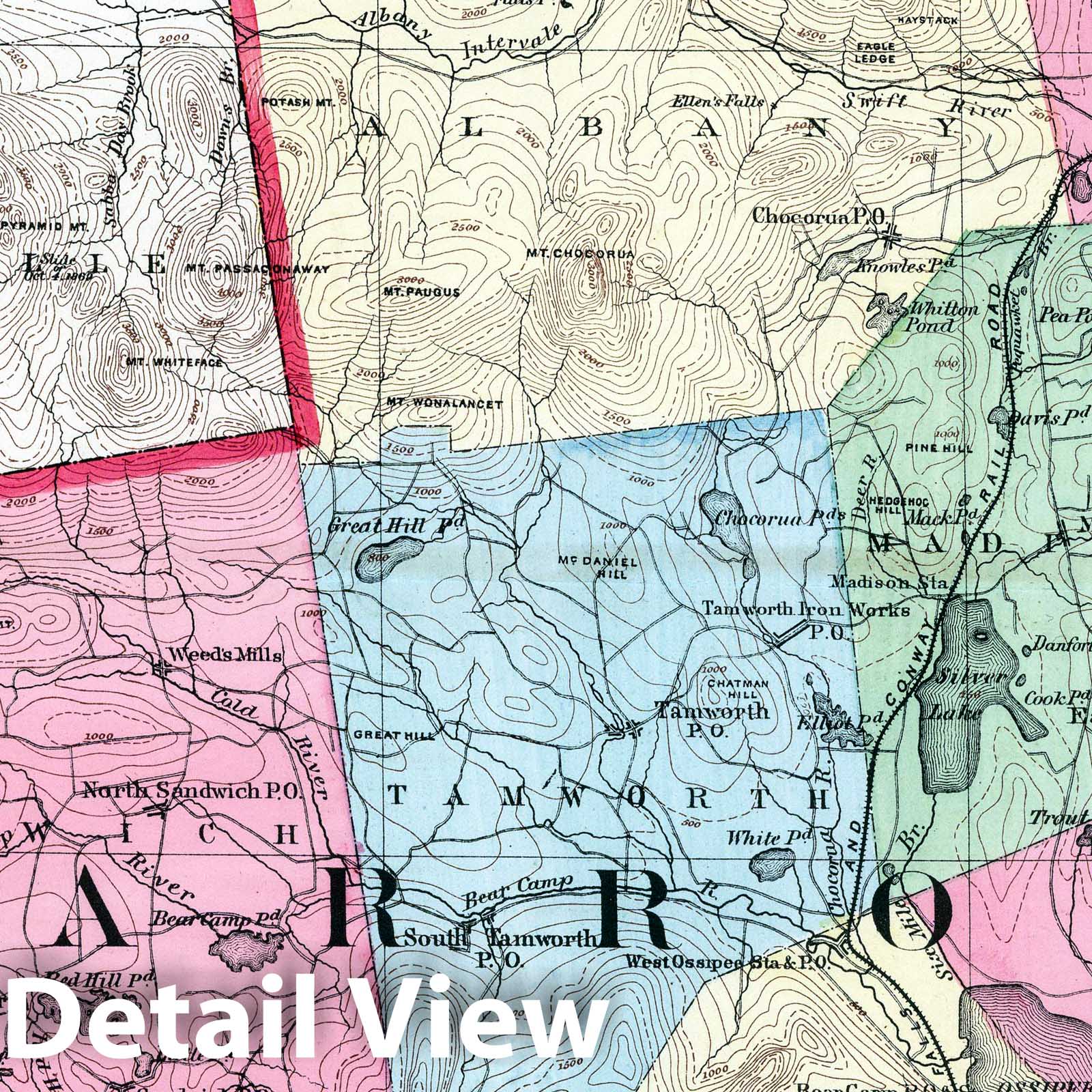 Carroll County Nh Map