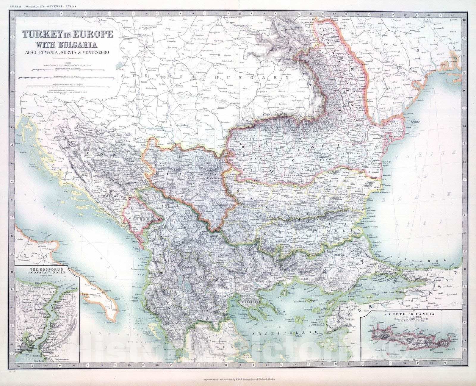 Historic Map : 1911 Turkey In Europe. - Vintage Wall Art - Historic ...