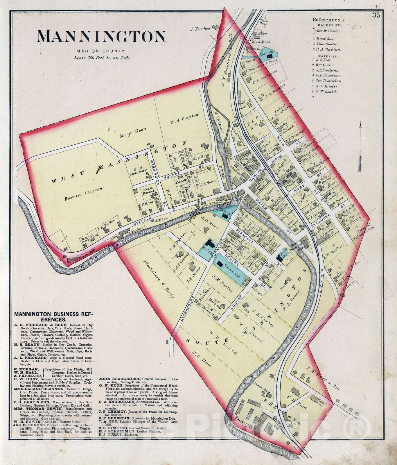 Mannington Wv City Map