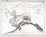 Historic Map : 1880 Petroof's Map of Alaska and Adjoining Regions. - V ...