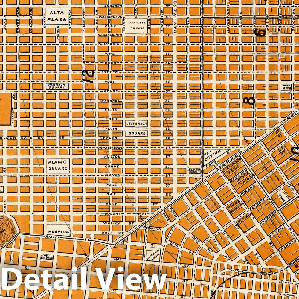 Historic Map : Guide Book - 1882 Faust's Map & Guide of San Francisco ...