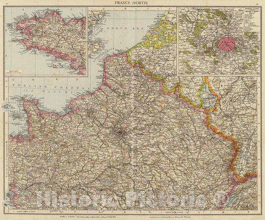 Historic Wall Map : France, 1895 France N. , Vintage Wall Art ...