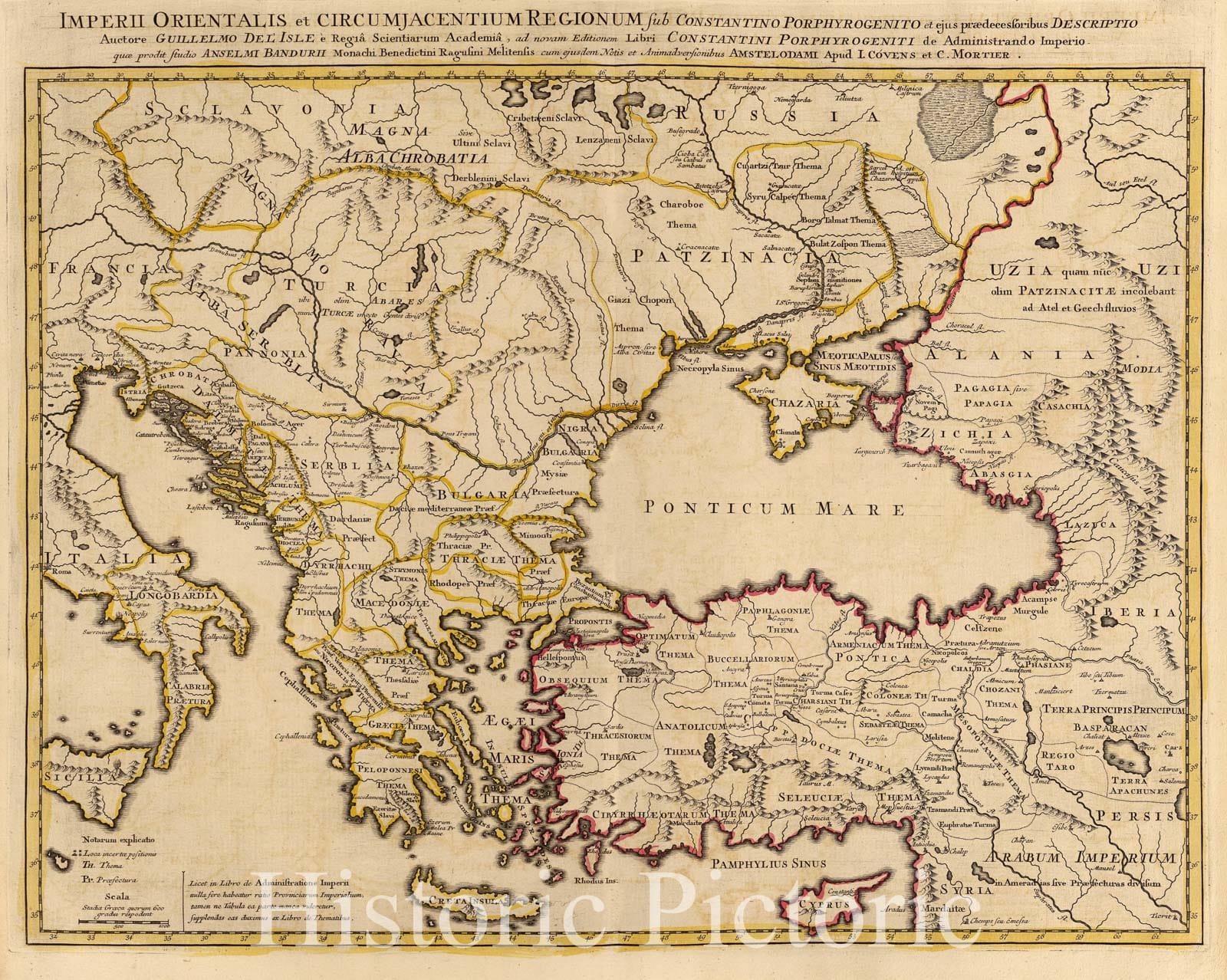 Historic Map : Greece; Turkey, Byzantine Empire, Asia; Europe 1742 Imp ...