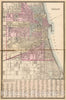 Historic Map : 1880 Chicago. - Vintage Wall Art - Historic Pictoric