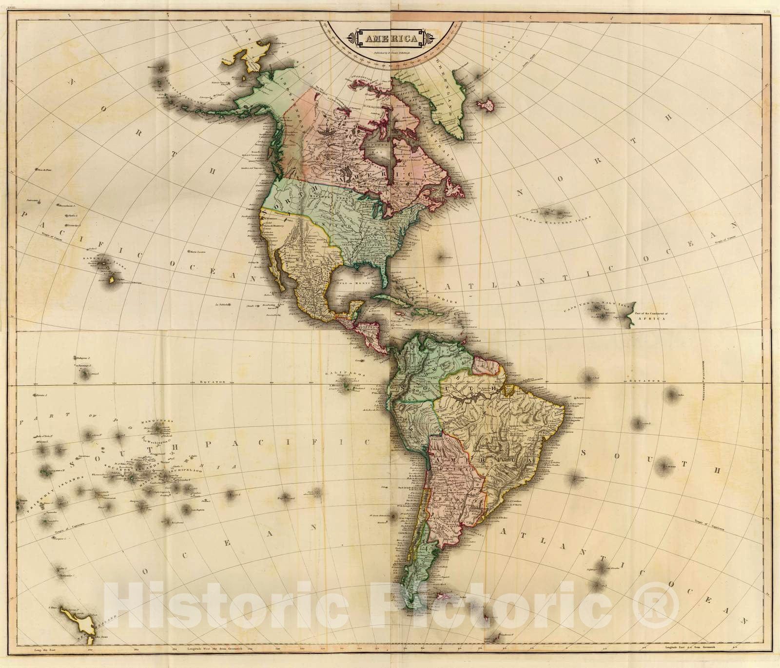Historic Wall Map : 1831 Composite: America. - Vintage Wall Art ...