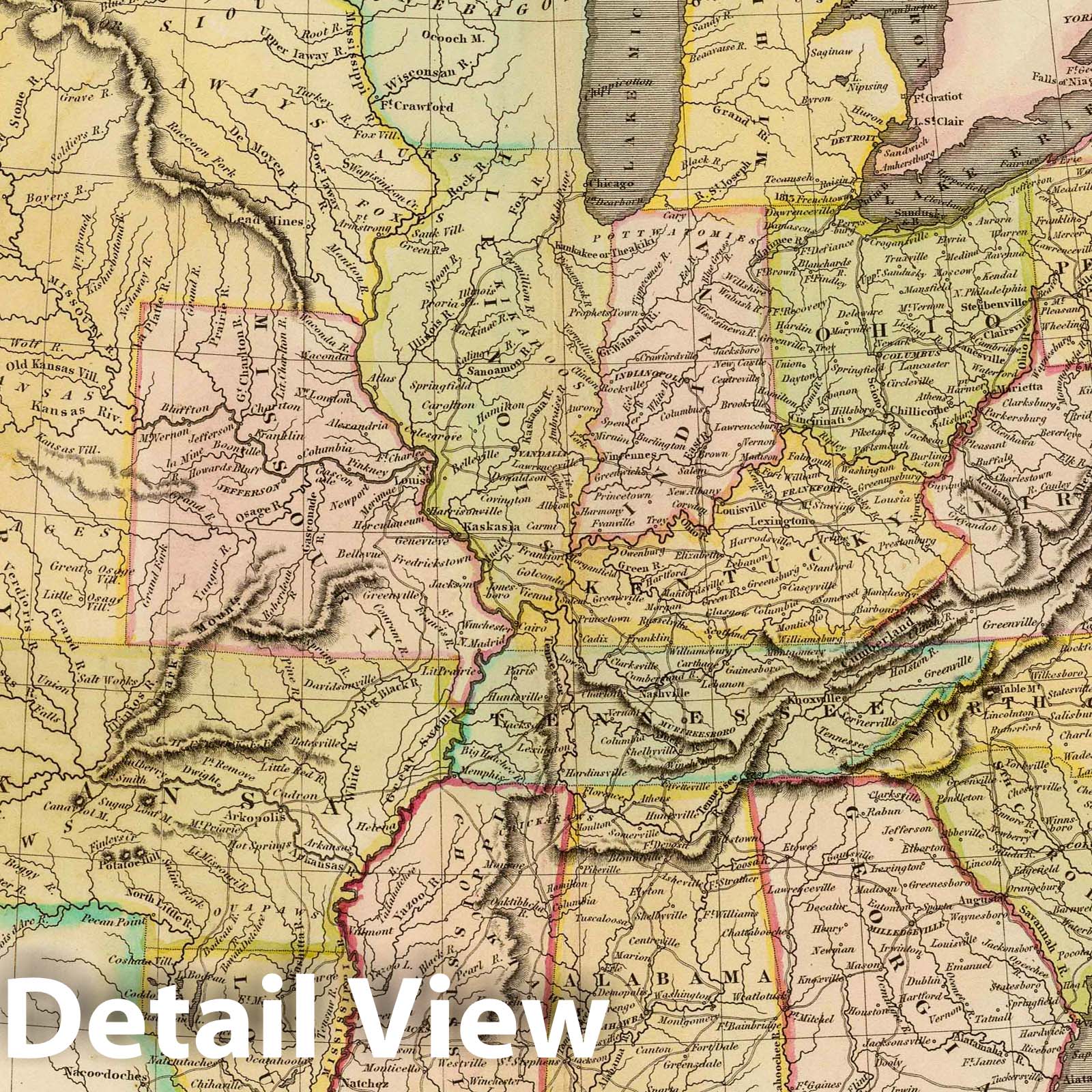 Historic Map : 1831 United States : Vintage Wall Art – Historic Pictoric