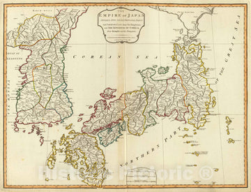 Historic Map : 1794 Japan, Korea. - Vintage Wall Art – Historic Pictoric