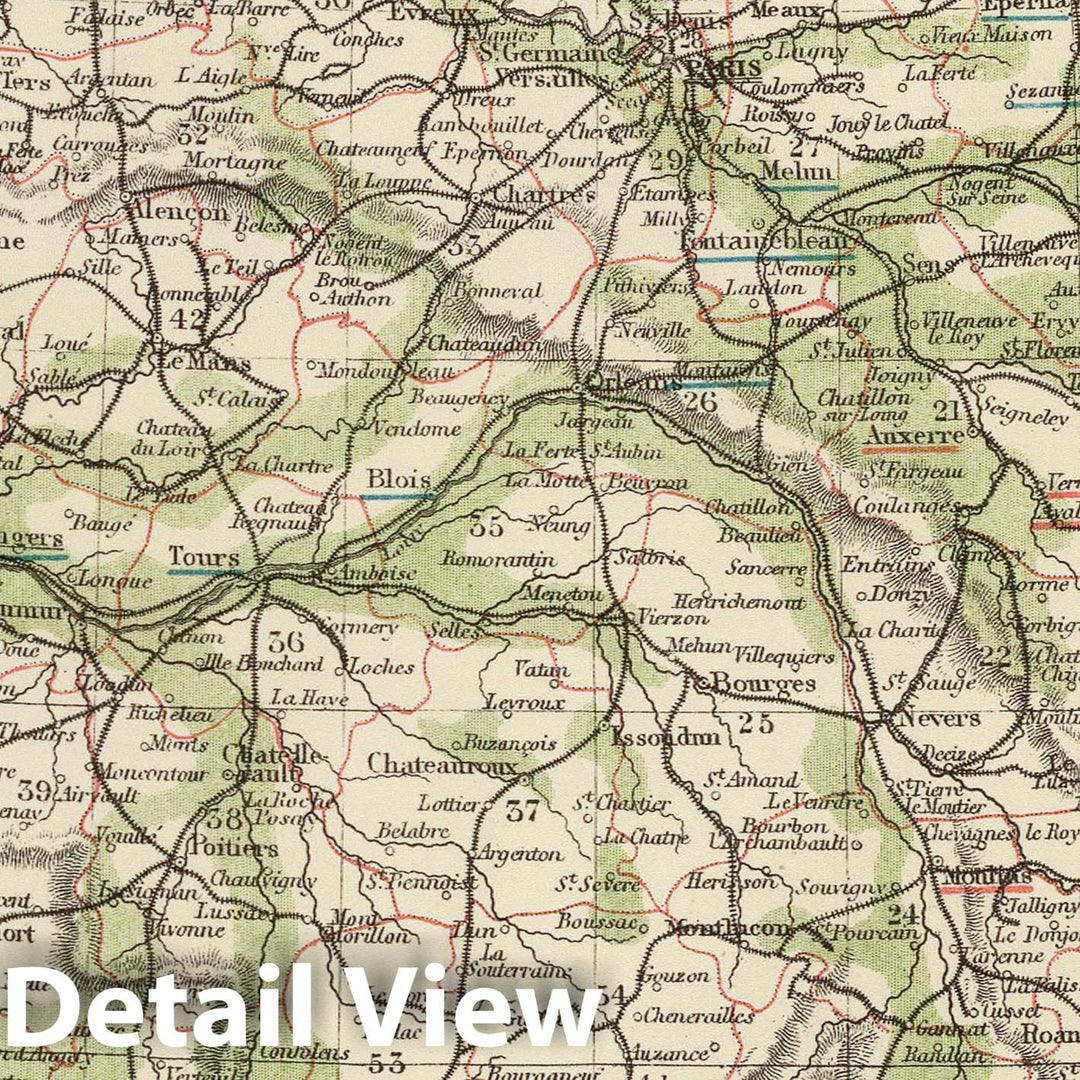 Historic Map - 1883 France. v1 - Vintage Wall Art – Historic Pictoric