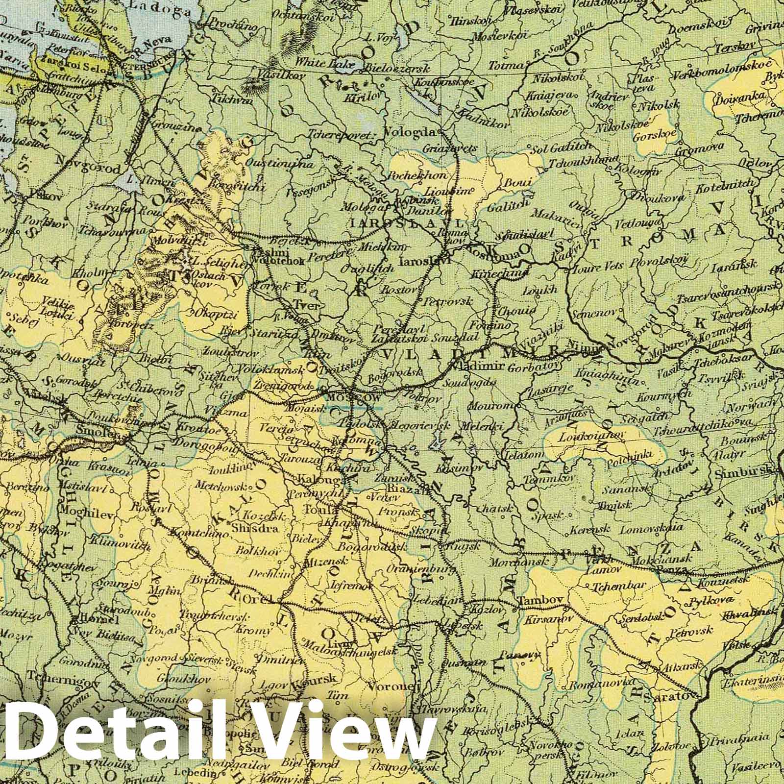 Historic Map : 1883 Russia in Europe. - Vintage Wall Art – Historic ...