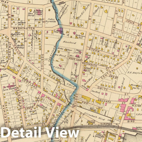 Historic Map : 1881 N. Tarrytown, Tarrytown. - Vintage Wall Art ...