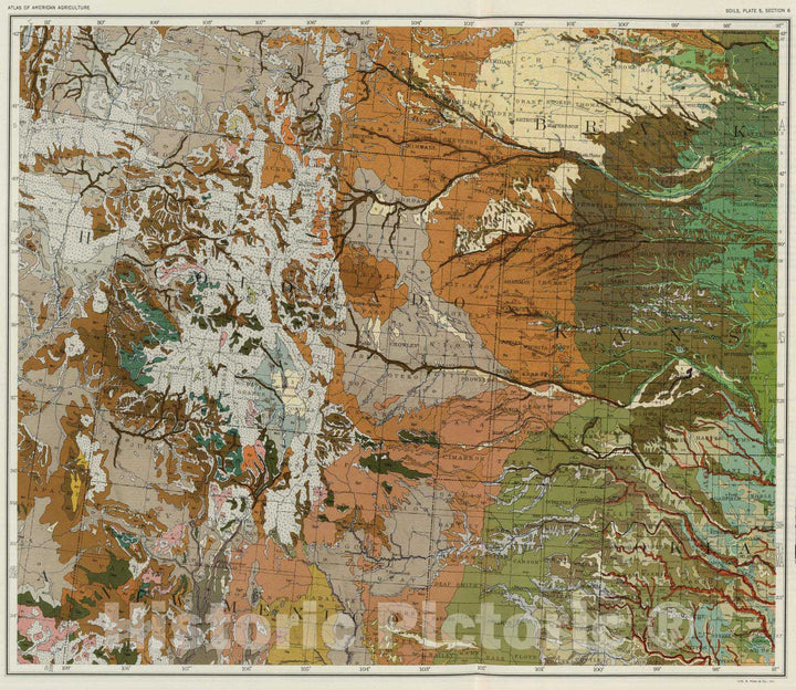 Historic Map : National Atlas - 1931 Soil Map of The United States, Se ...