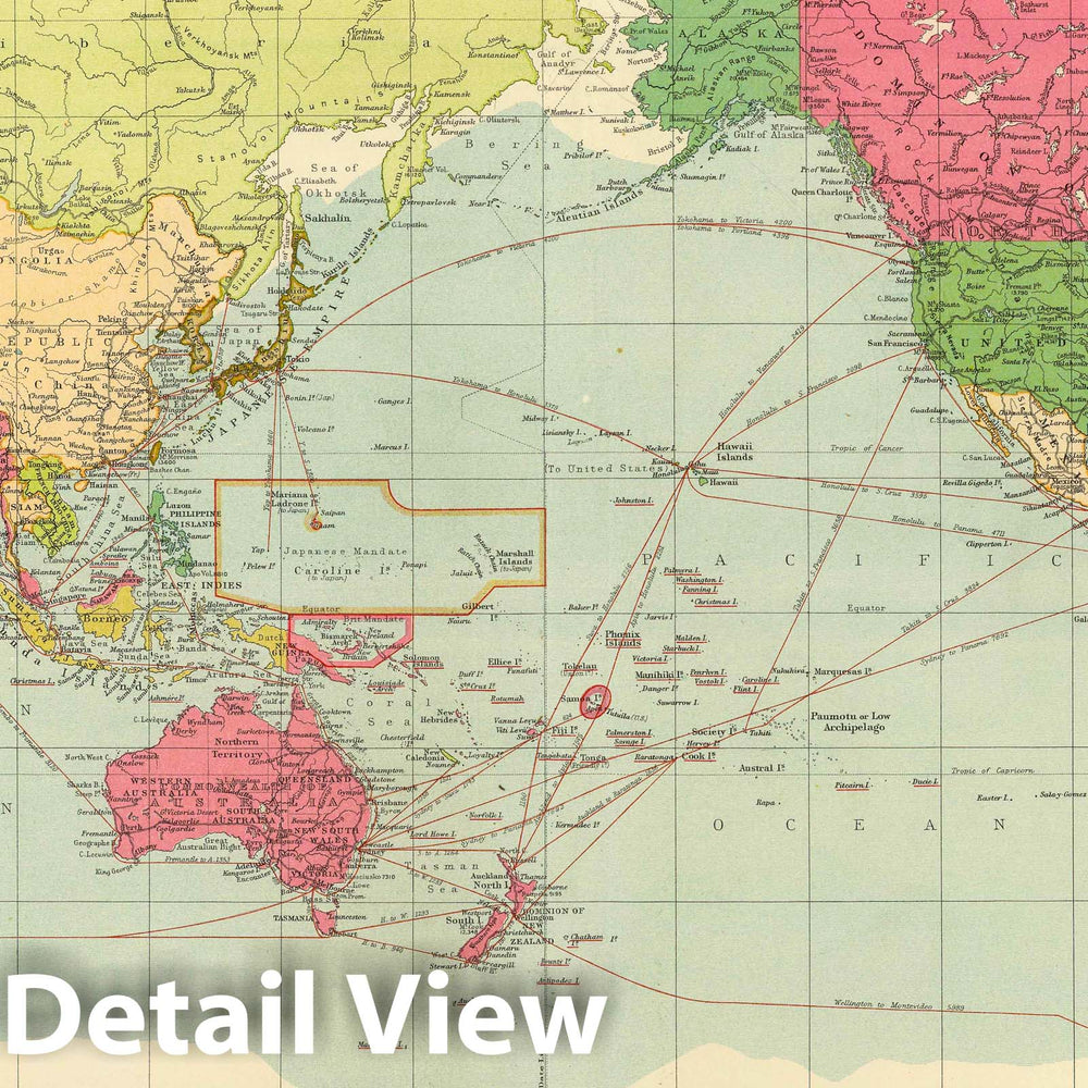 Historic Map : 1922 Commercial Chart, World. - Vintage Wall Art ...