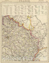Historic Map : 1883 France 2. - Vintage Wall Art – Historic Pictoric