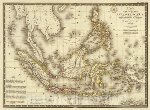 Historic Map : Indonesia, Southeast Asia, East Indies 1826 Grand Archi ...