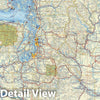 Historic Map : National Atlas - 1956 Shell Highway Map of Washington ...