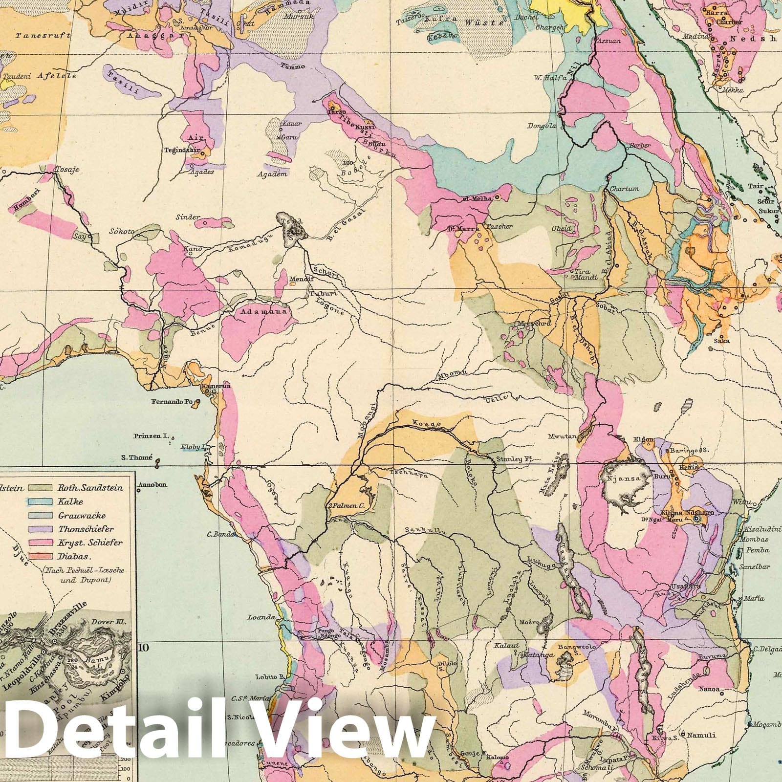 Atlas Mountains Africa Map