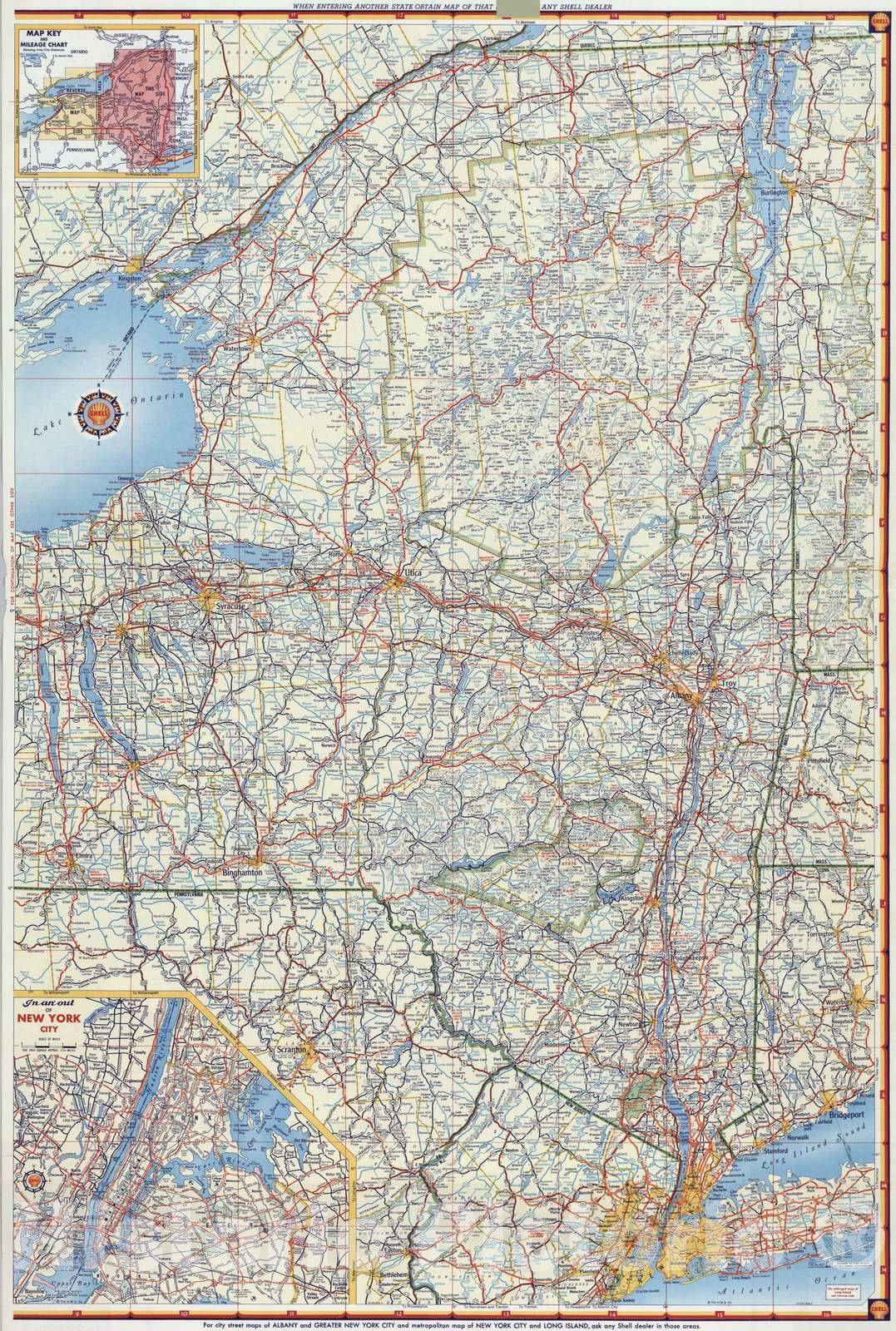 Western New York State Map Highways Closure New York State Thruway