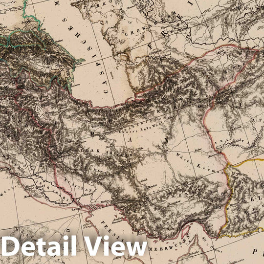 Historic Map : Saudi Arabia; Iraq; Iran; Afghanistan, Middle East 1825 ...