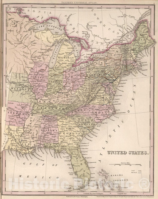 Historic Map : United States, 1835 Atlas - Vintage Wall Art – Historic ...