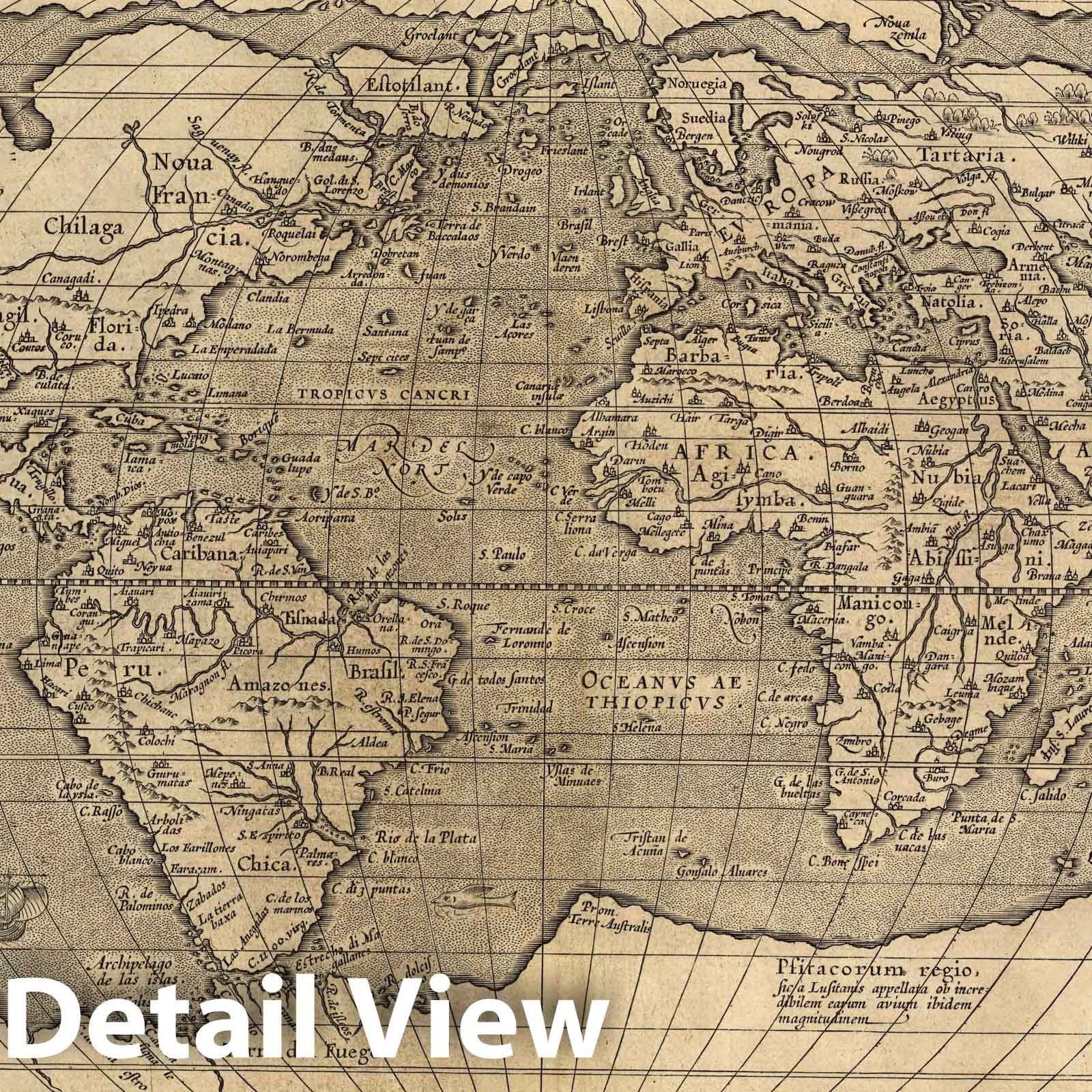 Historic Map : Typus Orbis Terrarum. Quid Ei Potest Videri Magnum In R ...